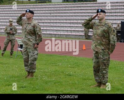 (Left to Right) Lt. Col. Justin C. Grissom commanding officer of Marine ...
