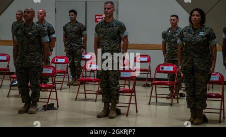 U.S. Marine Maj. Gen. Kevin Iiams, right, commanding general of 3rd ...