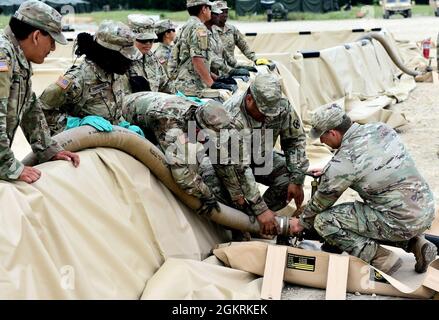 Soldiers from the 61st Quartermaster Battalion, 13th Expeditionary ...