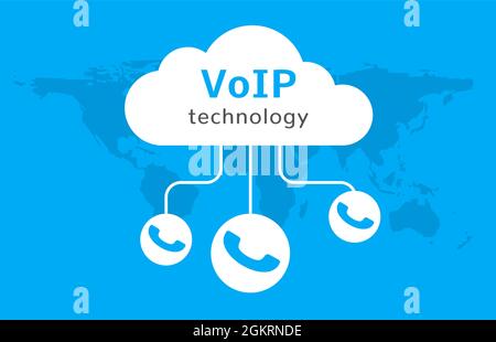 voip voice over internet protocol Stock Vector Image & Art - Alamy