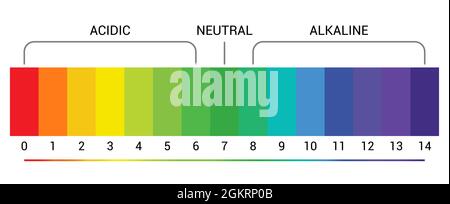The pH scale Universal Indicator pH Color Chart diagram acidic alkaline ...