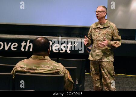 Lt. Gen. Ted Martin, U.S. Army Combined Arms Center commander, speaks ...