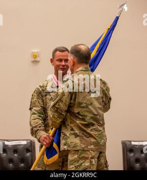 Maj. Gen. Robert Abrams and Command Sgt. Maj. Edd Watson of the 3rd ...