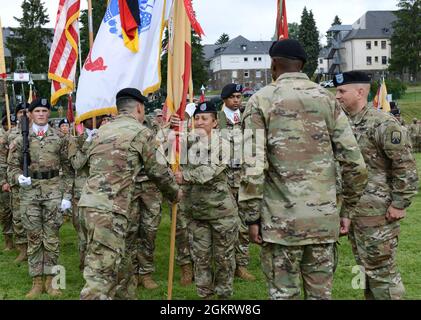 U.S. Army Col. Angel R. Estrada, 16th Sustainment Brigade commander ...