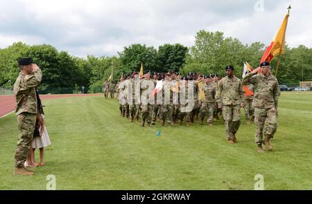 U.S. Army Col. Angel R. Estrada, 16th Sustainment Brigade commander ...
