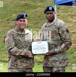 From left to right: Outgoing brigade CSM Antony Bowers, COL Wayne ...