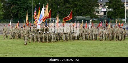 U.S. Army Col. Angel R. Estrada, 16th Sustainment Brigade commander ...