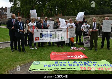 James Wild, Jerome Mayhew, Duncan Baker and John Hayes come and show support to the Norfolk ...