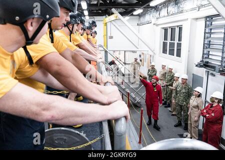 Rear Adm. Jennifer Couture, commanding officer of Naval Service ...