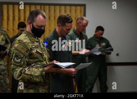 Airmen from the 55th Electronic Combat Group pose for a photo at Davis ...