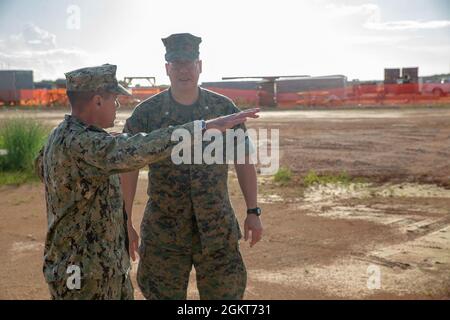 Cmdr. Brian Foster, the Officer in Charge of Construction Executive ...