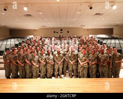 Navy Medicine Force Master Chief Michael Roberts talk with Submarine ...