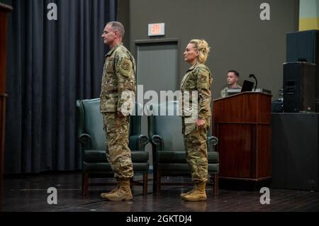 Col. Michael Fea, 51st Medical Group outgoing commander, returns a ...