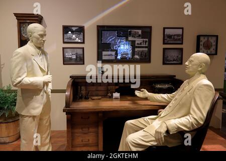 Life-size mannequins of the founder of Hormel Foods Corporation George ...