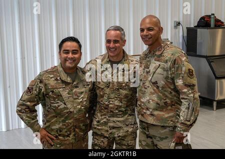 SEAC Ramón "CZ" Colón-López (backstage center), the Senior Enlisted ...