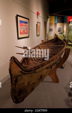 Santee Sioux Birchbark Canoe used in Eastern Dakotas during 1870-1880 ...