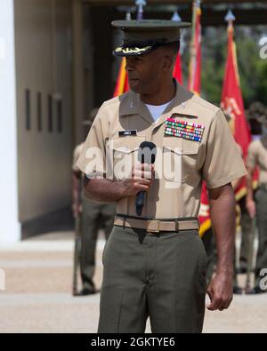 Col. Joseph J. Jones, the incoming commanding officer of Recruit ...