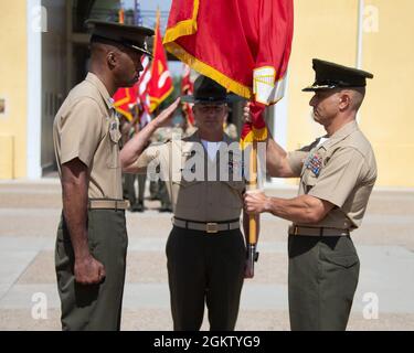 Col. Joseph J. Jones, the incoming commanding officer of Recruit ...
