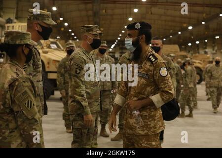 Col. David Key and Command Sgt. Maj. Denice Malave uncase the 3rd ...