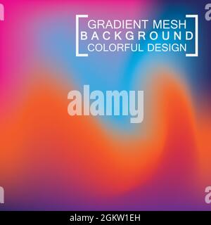 Abstract blurred holographic gradient mesh effect background Stock ...
