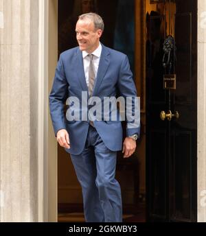 Justice Minister and Deputy Prime Minister Dominic Raab arrives at BBC ...