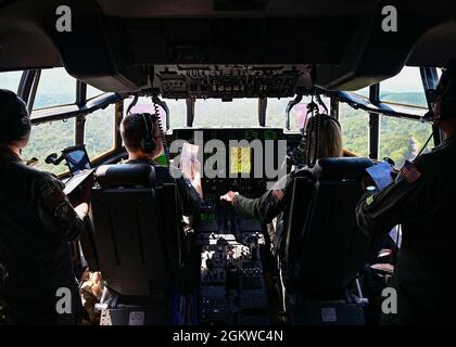 Col. Angela Ochoa, 19th Airlift Wing commander, gives remarks during a ...