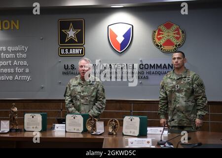 Lt. Gen. Douglas Gabram (left), Commanding General, U.S. Army ...