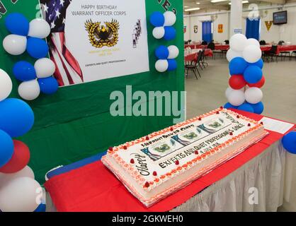Warrant Officers from Task Force Spartan celebrate the 103rd birthday ...