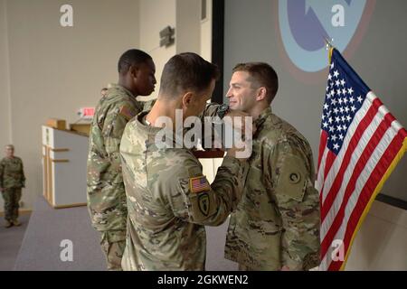 1st Lt. Timothy Barile, executive officer, Headquarters and ...