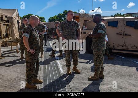 U.S. Marine Col. Lester R. Gerber, commanding officer, III Marine ...