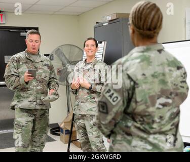 Arkansas Army National Guard Cpt. Christopher Milum, Commander of the ...