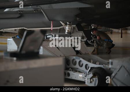 The AIM-120 advanced medium-range air-to-air missile (AMRAAM) of ...