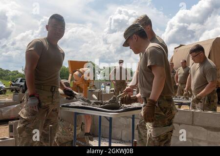 Soldiers of the 851st EVCC, 682nd Engineer Battalion, conducted ...