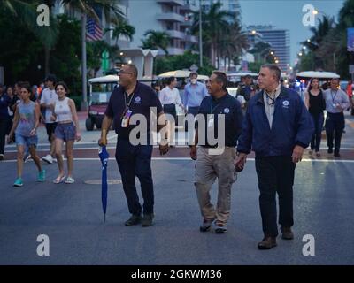 MIAMI, FL (July 8, 2021) – FCO Tom McCool briefs attendees at the Board ...