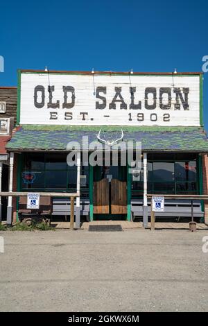 Emigrant, Montana - August 24, 2021: The Livery Stable and Old Saloon ...