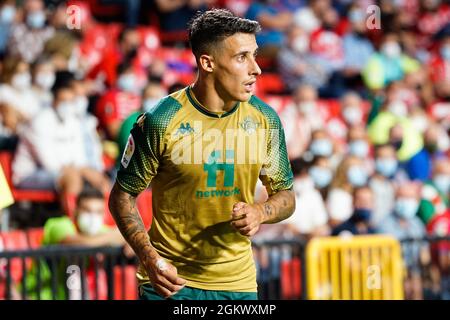 Cristian Tello in action during La Liga Santander match between Granada ...