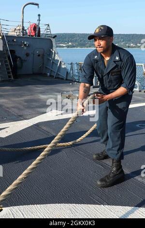 VARNA, Bulgaria (July 14, 2021) Fire Controlman (Aegis) 2nd Class ...