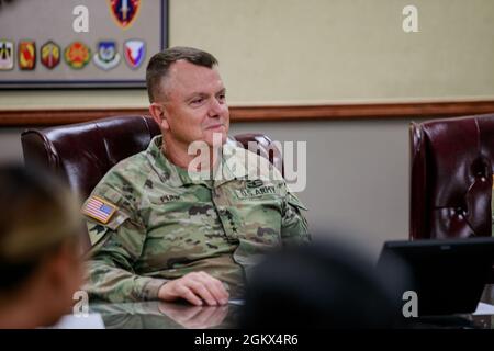 Gen. Paul E. Funk II, TRADOC commanding general shaking hands with ...
