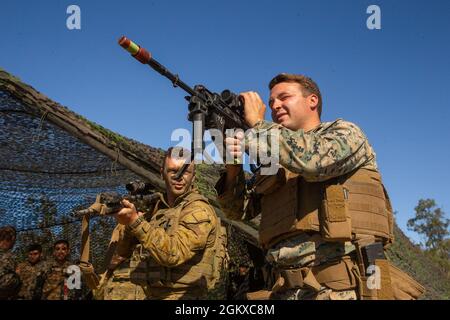 Australian Defence Force Gunner Brayden Lambert, an artillery operator ...