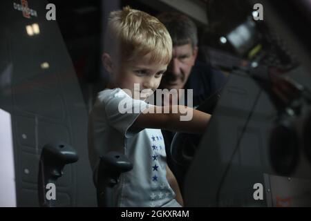 Firefighters from Camp Ripley Training Center, Minnesota, pose for a ...