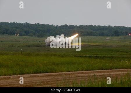 An M270A1 MLRS from the 1-147th FA, South Dakota National Guard ...