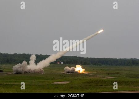 An M270A1 MLRS from the 1-147th FA, South Dakota National Guard ...
