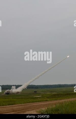 An M270A1 MLRS from the 1-147th FA, South Dakota National Guard ...