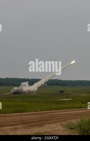 An M270A1 MLRS from the 1-147th FA, South Dakota National Guard ...