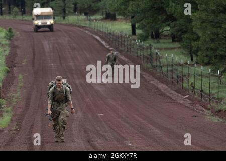 Spc. Henry Brucken, 1-151 Infantry, Indiana National Guard, reviews his ...