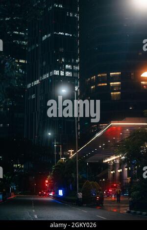 JAKARTA, INDONESIA - Jul 13, 2021: SCBD financial area in Jakarta ...