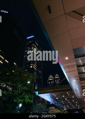 JAKARTA, INDONESIA - Jul 13, 2021: The SCBD financial area in Jakarta ...