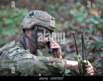 A Soldier assigned to the Route Clearing Platoon, Bravo Company, 326th ...