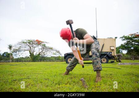 U.S. Marine Corps Sgt. Hunter Blankenship, a combat marksmanship ...