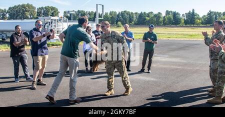 Col. D. Shane Finison, Commander, 16th Combat Aviation Brigade, talks ...